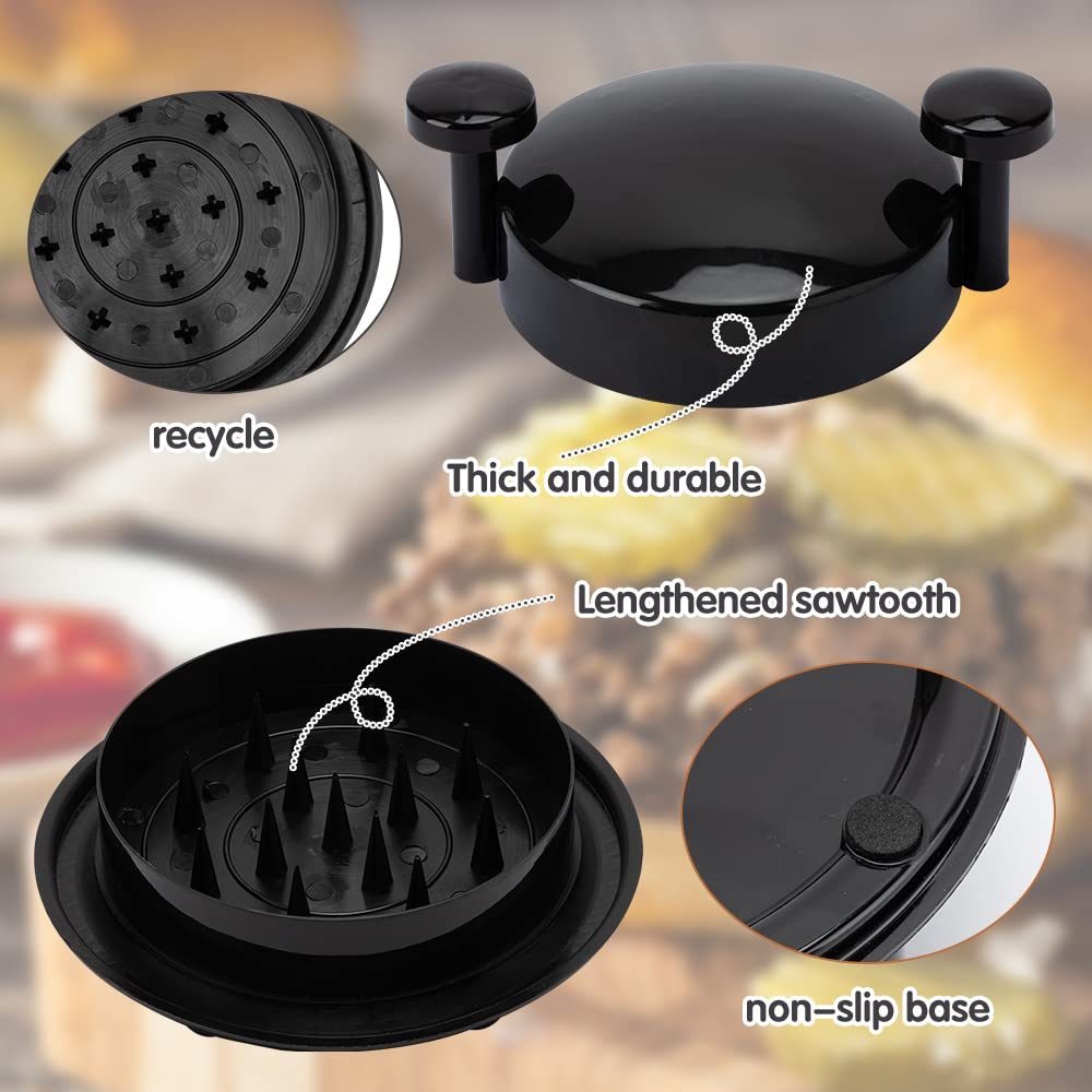 Chicken Shredder Shred Machine Meat Shredder Meat Shredding Tool with Handles and Non-Skid Base Mat Suitable for Pulled Pork Red Beef Chicken Alternative to Bear Claws 1pc 8inch Black