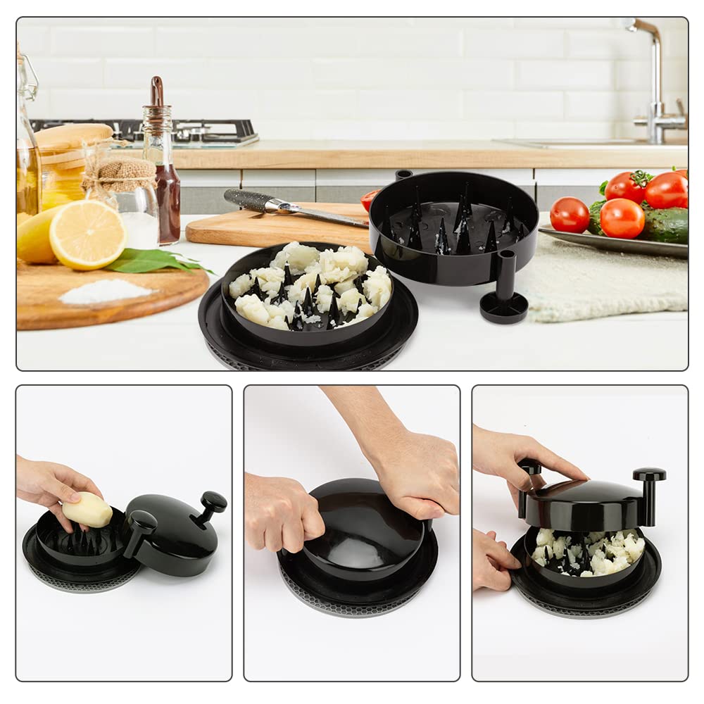 Chicken Shredder Shred Machine Meat Shredder Meat Shredding Tool with Handles and Non-Skid Base Mat Suitable for Pulled Pork Red Beef Chicken Alternative to Bear Claws 1pc 8inch Black