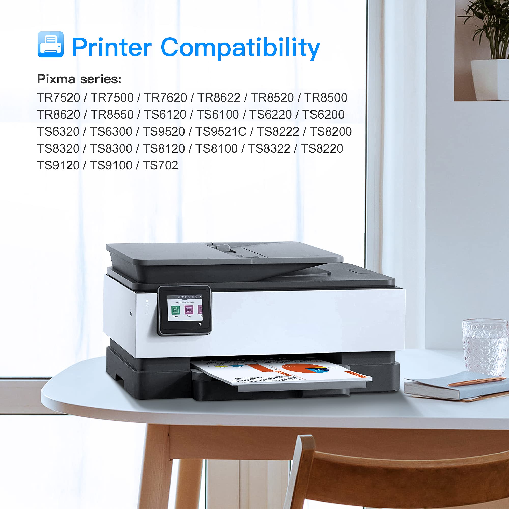 LxTek Compatible Ink Cartridge Replacement for Canon PGI-280XXL CLI-281XXL PGI 280 XXL CLI 281 XXL to Compatible with PIXMA TR8520 TS8322 TS9120 TS6220 TS9520 TS8220 TS9521C TS6120 TS8120 (5-Pack)