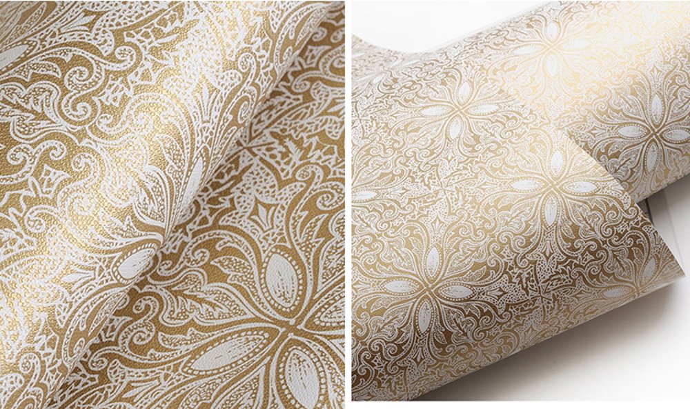 Glow4u Self Adhesive Decorative Contact Paper Shelf Liner for Kitchen Cabinets Drawer Dresser Shelves Wall Arts and Crafts Decor 17.7x78.7 Inches