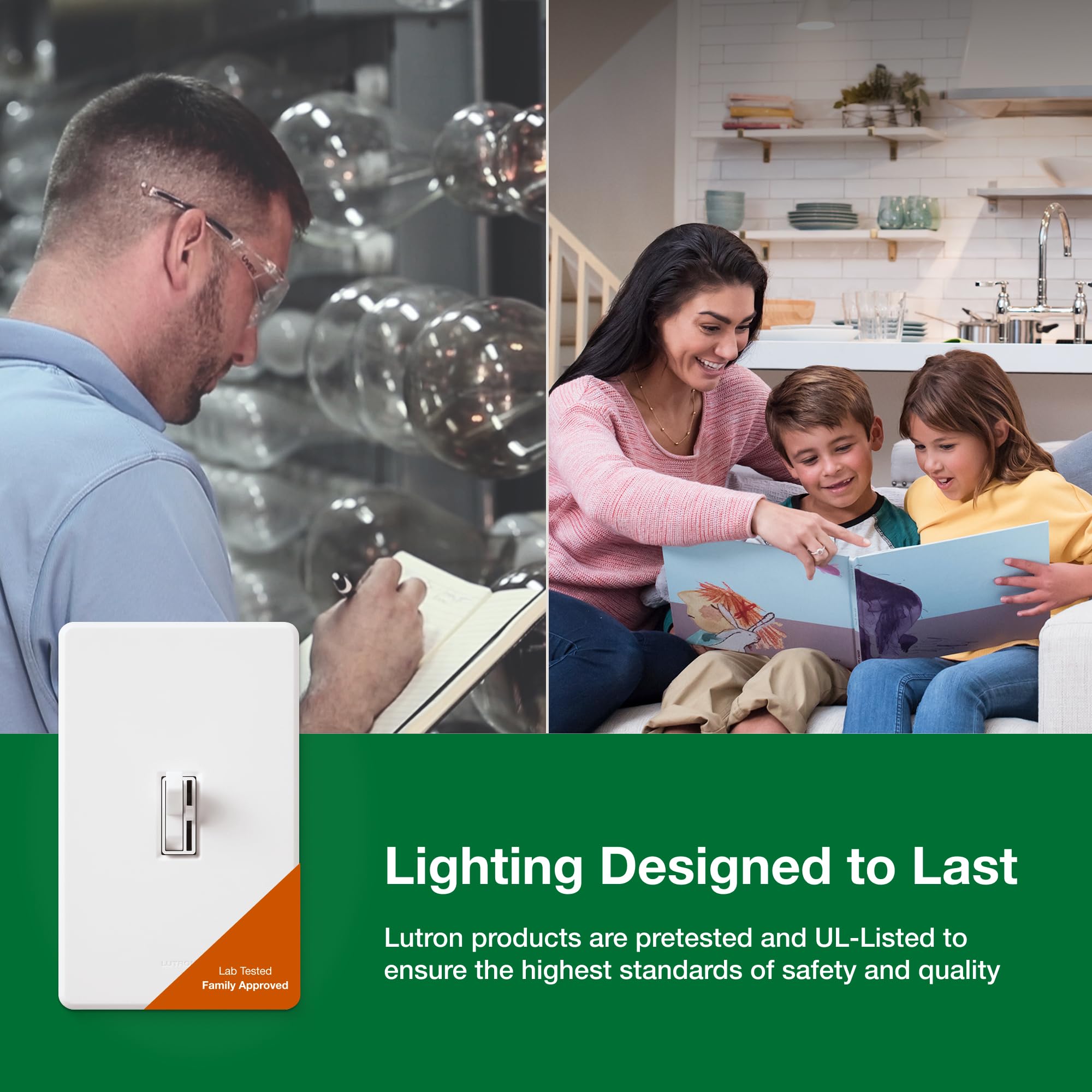 Lutron Ariadni/Toggler LED+ Dimmer | 150-Watt, Single-Pole/3-Way | AYCL-153P-WH | White