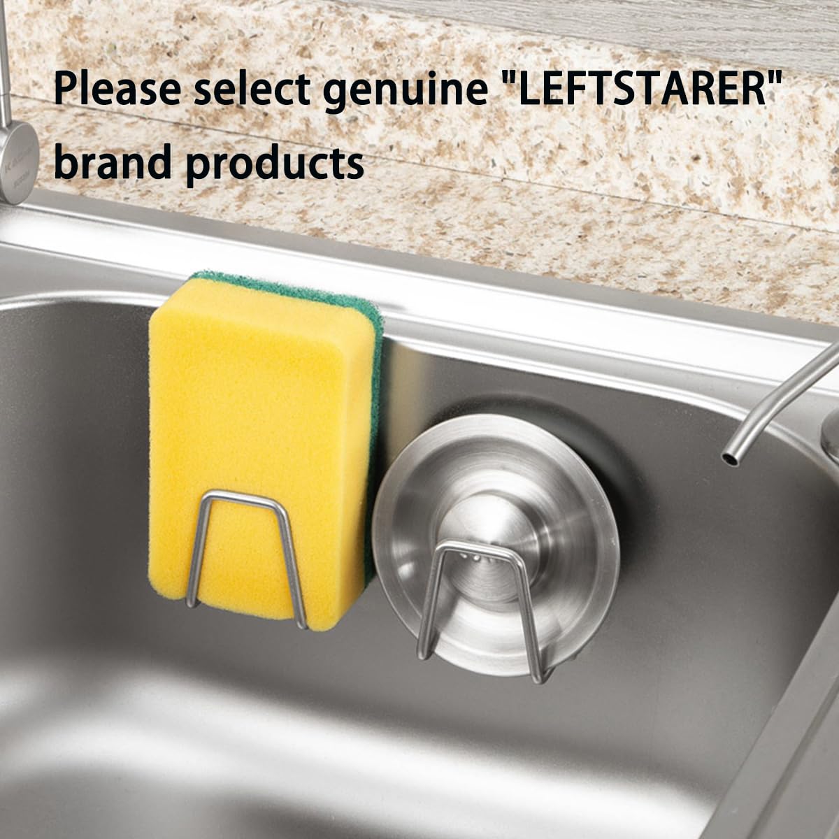 4 Pack Sink Sponge Holder for Kitchen Sink Premium SUS304 Stainless Steel Rustproof Waterproof Quick Drying Small Strong Adhesive Sponge Holder (4)