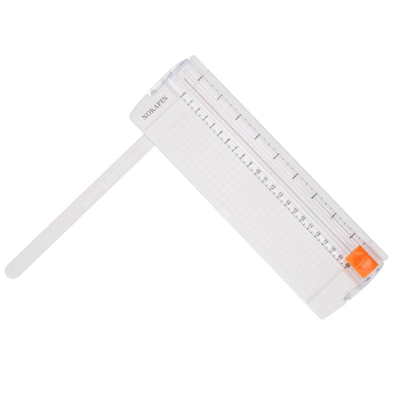 Small Paper Cutter for Cardstock, Ā Portable Cutter Trimmer,A4 A5 Craft Guillotine Paper Trimmer Scrapbooking Tool for Paper Label Card, Craft Paper and Photos Standard Cutting DIY Scrapbook (White)
