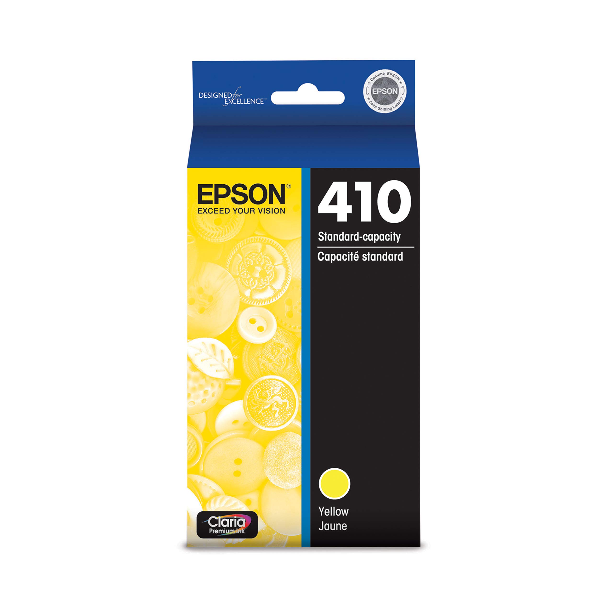 EPSON T410 Claria Premium -Ink Standard Capacity Yellow -Cartridge (T410420-S) for select Epson Expression Premium Printers