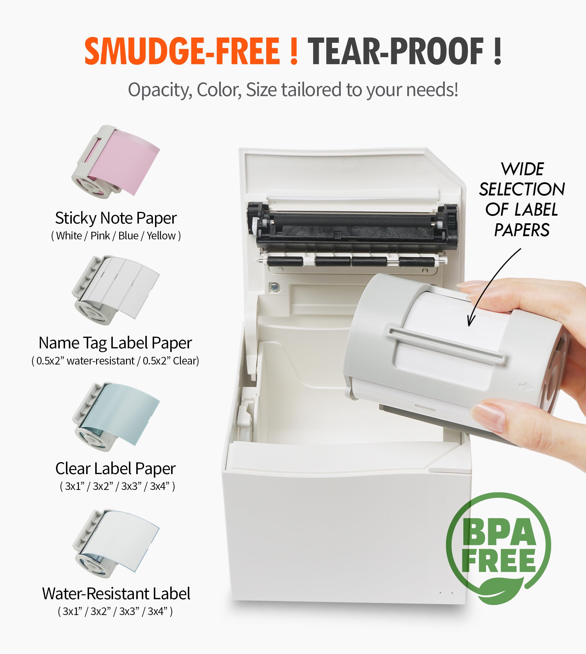 MANGOSLAB nemonic Label - Label Printer & Sticky Notes Printer | Thermal Label Printer | Label Maker | Sticker Printer | Bluetooth Label Printer | iOS & Android & MS Office
