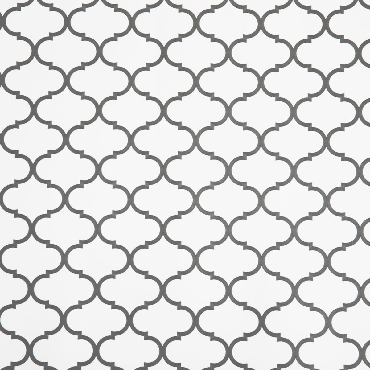 Duck EasyLiner Adhesive Laminate Prints Shelf Liner, Gray Quatrefoil, 20 in. x 15 ft, 6 Rolls