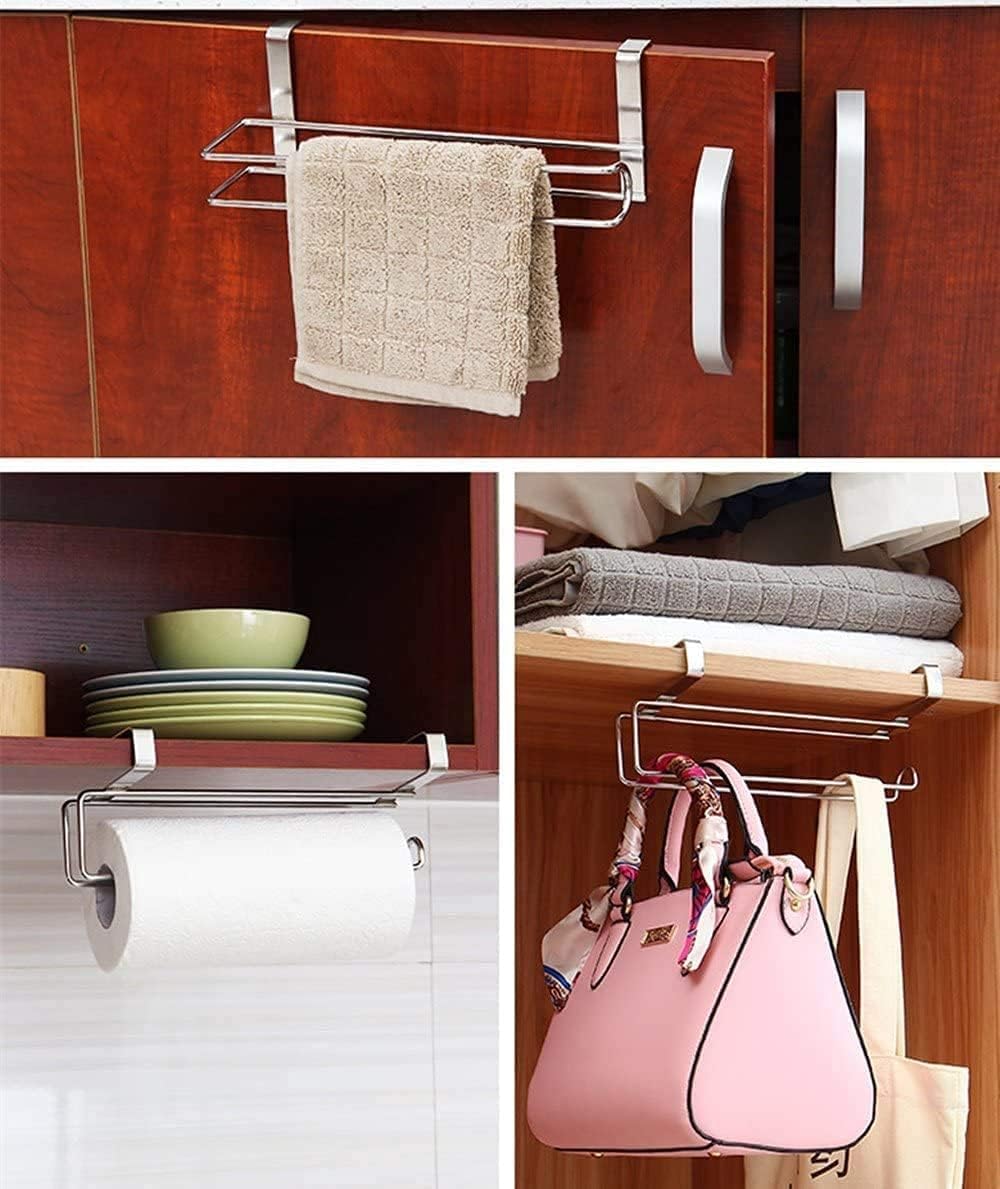 Stainless Steel Kitchen Paper Hanger Sink Roll Towel Holder Hanger Organizer Rack Pano Paper Towel Holder Under Cabinet