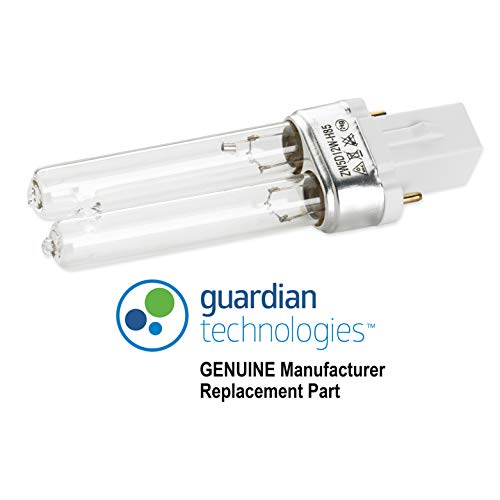 Germ Guardian FLT48254PK GermGuardian FLT4825 HEPA Replacement Filter B, Air Purifiers, 4 Pack, Grey, Black & LB4000 Genuine UV-C Replacement Bulb Germ Guardian Air Purifiers