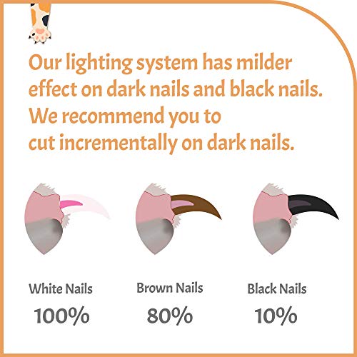 Pawsibility - Reinvented Pet Nail Clippers for Your Pal - Ultra Bright LED Light for Bloodline | Razor Sharp and Durable Blade | Vets Recommended Trimming Tool for Dogs and Cats