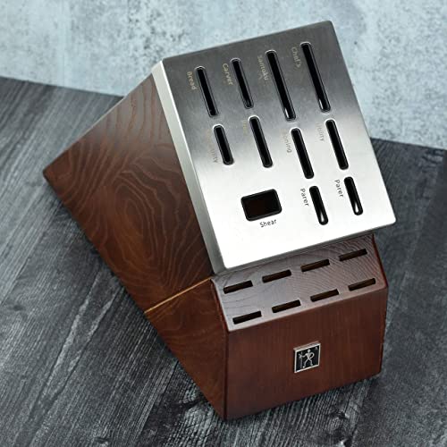 Henckels Forged Accent 20 Piece Self Sharpening Knife Block Set with Black Handles