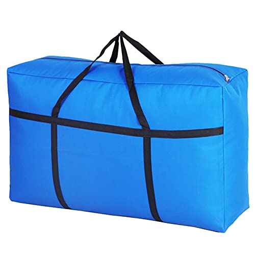 Heavy Duty Large Storage Bags 180 Liters with Carrying Handles and Reinforced Seams Zippers for Moving,Camping,Packing and Clothes Storage