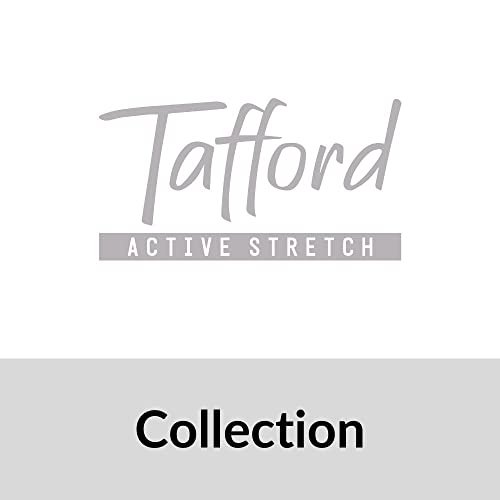 Tafford Active Stretch Women’s Cargo Jogger Scrub Set – Includes V-Neck Top and Elastic Jogger Pant (Medium, Onyx Black)