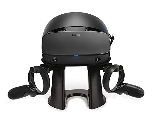 VR Stand, Headset and Controller Holder Display Station for Oculus Quest 2, Quest 1, Rift, Rift S, Valve Index, HP Reverb G2 Headset (Black)