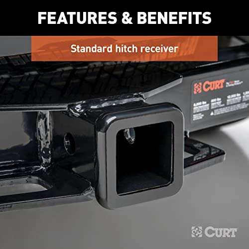 CURT 13473 Class 3 Trailer Hitch, 2-Inch Receiver, Fits Select Hyundai Santa Fe, Kia Sorento , Black