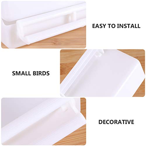 generic Dispenser Container 8pcs Bird Water Feeder Cup Bird Feeder Box Bird Food Feeder Parrot Food Box Pigeon Water Dispenser for Budgie Poultry Pigeon Quail Cages Feeder Parakeet Feeder