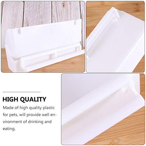 generic Dispenser Container 8pcs Bird Water Feeder Cup Bird Feeder Box Bird Food Feeder Parrot Food Box Pigeon Water Dispenser for Budgie Poultry Pigeon Quail Cages Feeder Parakeet Feeder