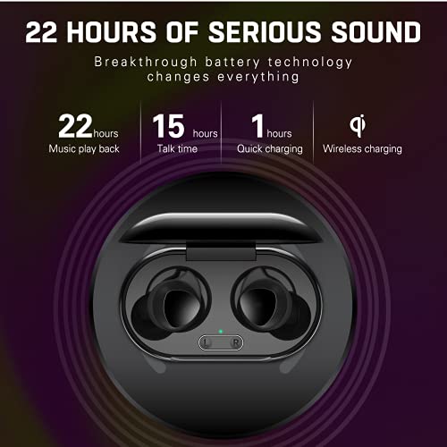 Urbanx Street Buds Plus True Wireless Earbud Headphones for Samsung Galaxy Note 20 - Wireless Earbuds w/Hands-Free Controls - Black (US Version with Warranty)