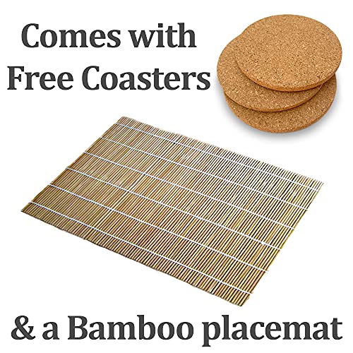 Set of 3 Large Bamboo Serving Trays β Large Serving Tray with Handles β Coffee Table Tray β Food Tray β Bed Tray