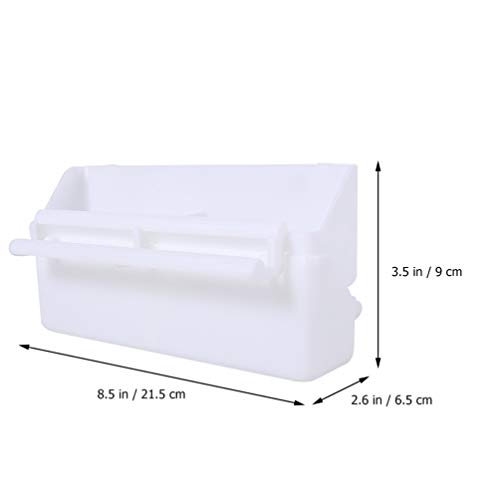 generic Dispenser Container 8pcs Bird Water Feeder Cup Bird Feeder Box Bird Food Feeder Parrot Food Box Pigeon Water Dispenser for Budgie Poultry Pigeon Quail Cages Feeder Parakeet Feeder
