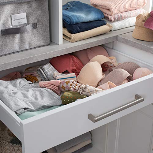 Simplify 2 Pack Large Bamboo Adjustable Drawer Dividers | Dimensions: 16.9" x 0.6" x 2.36" | Expands 17-22 β | Bedroom | Kitchen Organization | Drawer Divider | Bamboo
