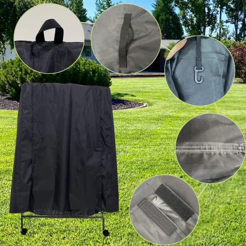 J&C Large Bird Cage Cover 420D Bird Cage Covers Heavy Duty Birdcage Cover Waterproof Bird Cage Covers for Night Blackout Sunlight Patio Birdcage Covers
