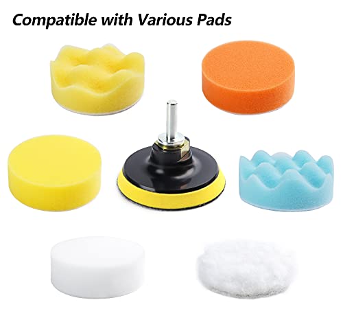 S SATC 3 Inch Buffing Pads 22 Pcs Buffing Pad for Drill 80mm Buffing Pads Car Polishing Pad for Car Sanding Buffing Waxing Sealing Glaze