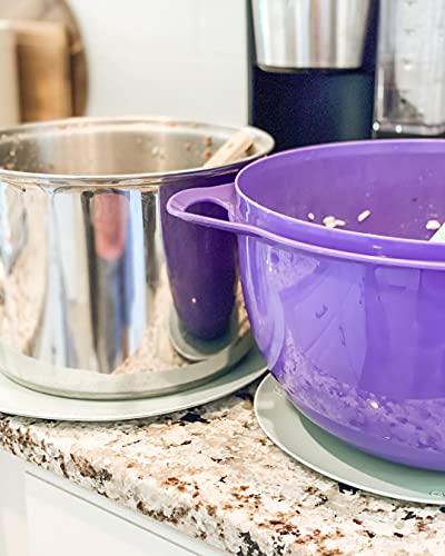 Safe Grabs 2 Color Bundle: Original Multi-Purpose Silicone Microwave Mat | As Seen on Shark Tank, GMA & The View (BPA Free, Heat Resistant, Dishwasher Safe), Blue & Mist