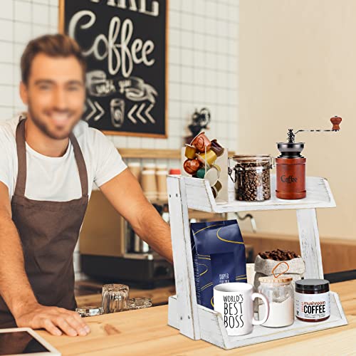Coffee Station Organizer Countertop, Coffee Bar Accessories and Organizer, Coffee Mug Holder Countertop Coffee Station,Coffee Cup Holder Coffee Bar Accessory Organizer, Gift for Coffee Lover