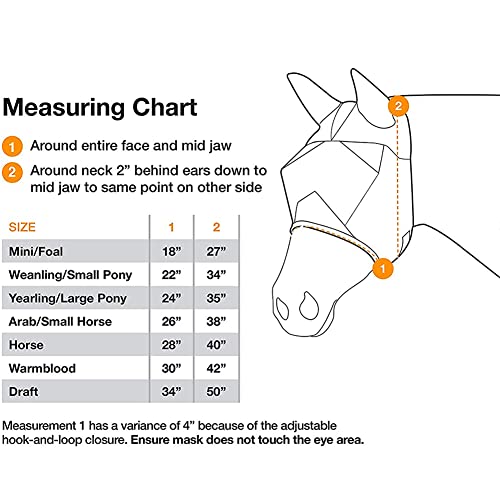 Cashel Quiet Ride Leopard Fly Mask Without Ears (Arab/Small Horse)