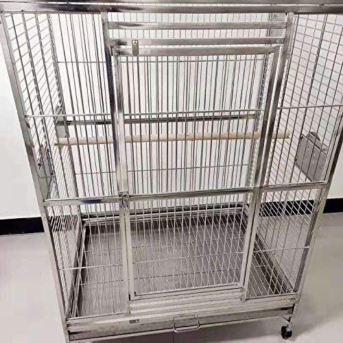 BMWPET SUS201 Stainless Steel PLAYTOP Style Bird CAGE Parrot CAGE 36"X26"X65"