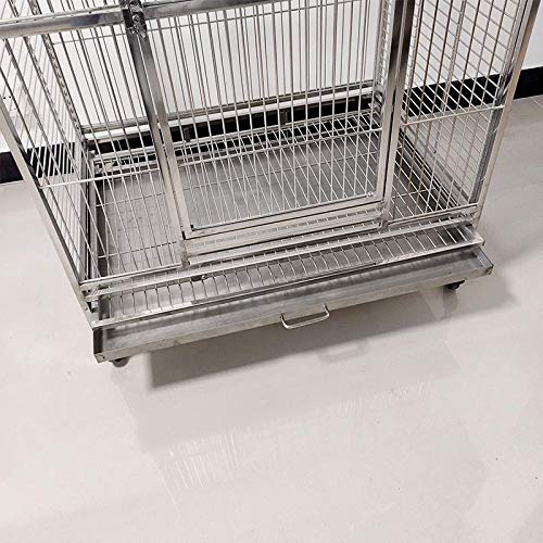 BMWPET SUS201 Stainless Steel PLAYTOP Style Bird CAGE Parrot CAGE 36"X26"X65"