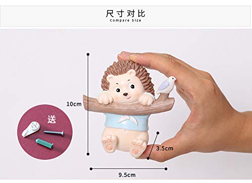 CmfyArt Cute Cartoon Animal Wall Hooks, Coat Hooks Wall Mounted Creative Holding Tree Trunk Animals Hooks Heavy Duty Robe Hat Rack Hooks for Hanging Bathroom Towels Clothes Hanger Plug Holder -Sloth