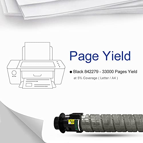 GREENRHINO Remanufactured (High Yield) Toner Cartridge Replacement for Ricoh IM C4500 IM C5500 IM C6000-842279 (Black, 1-Pack)