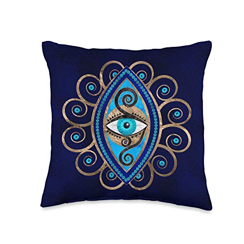 Creativemotions Evil Eye Amulet Ornament Throw Pillow, 16x16, Multicolor