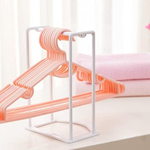 Garment Hanger Organizer, Space-saving PP Drying Rack Stacker With Lifting Handle