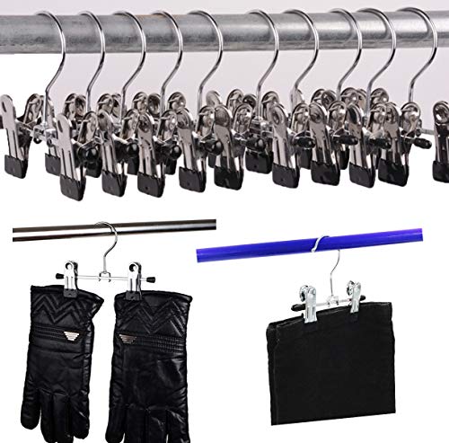 Boot Hangers with Clips, Double Adjustable Clips Boot Rack Organizer, Boot Holders to Keep Them Straight, Portable Multifunctional Hangers for Jeans, Hats, Tall Boots, Towels 6 Pack