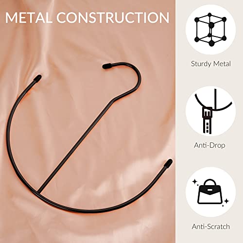 ZEDODIER Belt Hangers, Belt Rack Black Closet Accessories Organizers, Closet Organizer Hook Rack for Belt, Ties, Scarves, Camisoles, Hats, Bras, Shoes