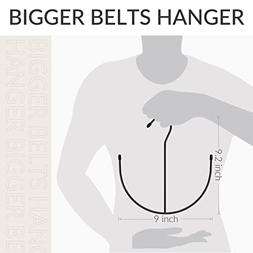 ZEDODIER Belt Hangers, Belt Rack Black Closet Accessories Organizers, Closet Organizer Hook Rack for Belt, Ties, Scarves, Camisoles, Hats, Bras, Shoes