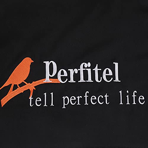 Perfitel Bird Cage Cover(Black) Good Night Birdcage Cover Black-Out Birdcage Cover Durable Breathable Washable Material⦠(18.1Lx14.1Wx36H)