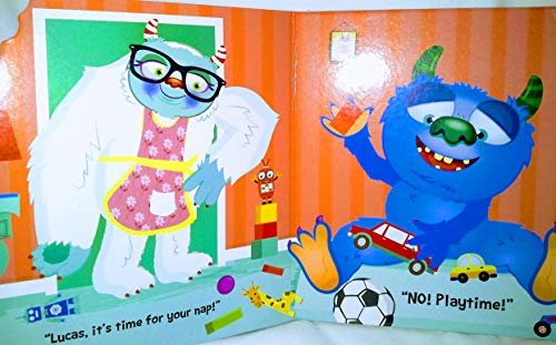 Nap Time with Monster Lucas Big Children's Shaped Board Book