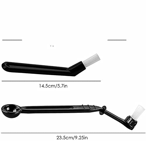 4 Pcs Coffee Grinder Cleaning Brush, Dusting Espresso Brush and Nylon Espresso Machine Brush with Spoon for Bean Grain Barista Pasta Makers Home Kitchen