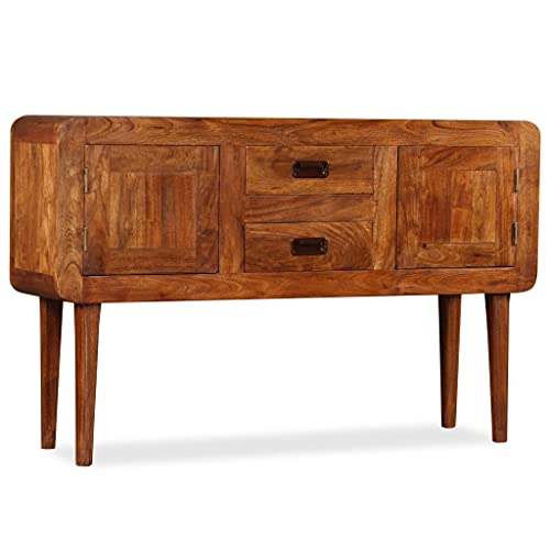 NusGear Sideboard Solid Wood with Sheesham Finish 47.2"x11.8"x29.5" -682