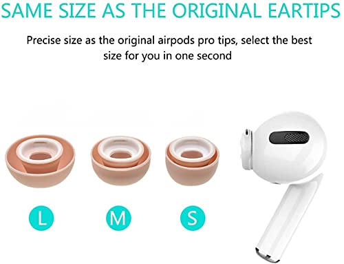 Artibox 5 Pairs(15pcs) Silicone Ear Tips Earbuds Cover Anti-Slip Anti-Drop Sport Earphone Accessories Compatible with Airpods Pro with Storage Box(S/M/L)(Pink)