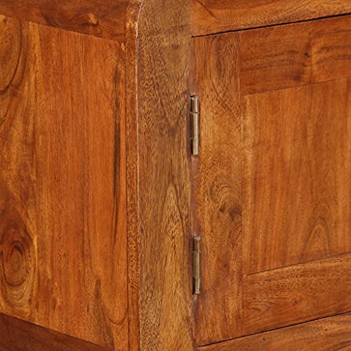 NusGear Sideboard Solid Wood with Sheesham Finish 47.2"x11.8"x29.5" -682