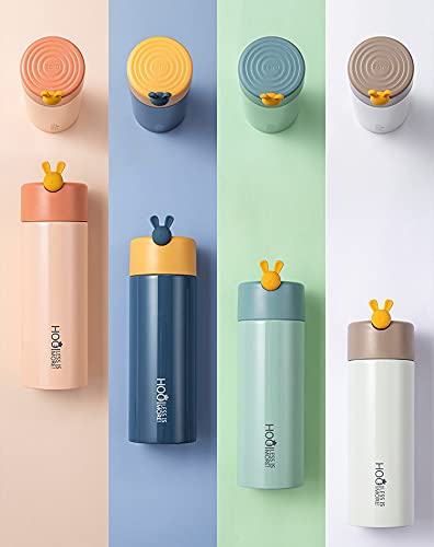 Litaymo Cute Stainless Steel Vacuum Insulated Water Bottle Double Wall Insulated Thermal Bottle Leakproof Vacuum Cup Travel Coffee Mug Green