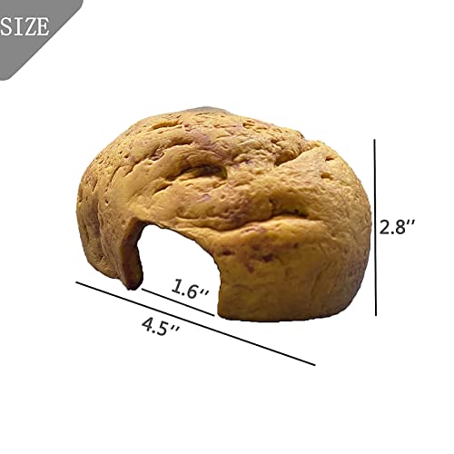 Reptile Rock Hide Cave Resin Rock Hideout Reptile Shelter Habitat Accessories Terrarium Decoration for Gecko Spider Snake Frog Tortoise and Other Small Animals
