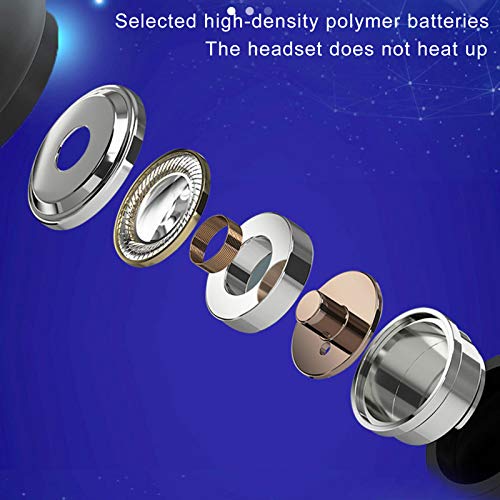 Heave Wireless Earbud,Mini Invisible Wireless Bluetooth 5.0 Earpiece,Hands-Free Noise Reduction in-Ear Earphone Built-in Microphone Headset for Sports/Business/Driving Black