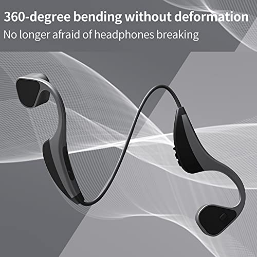 TOKANI Open Ear Headphones, Bluetooth Air Conduction Headphones with Mic and Volume Control Support IP67 Waterproof, 10-Hour Battery Life,30ft Connection for Cycling, Sports Driving,Wireless Headset