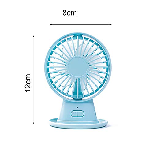 qiguch66 Mini Fan for Desk,USB Desk Fan,Small Personal Fan,Desktop Fan Adjustable Angle USB Powered ABS 3 Speed Cooling Table Fan for Office - Pink