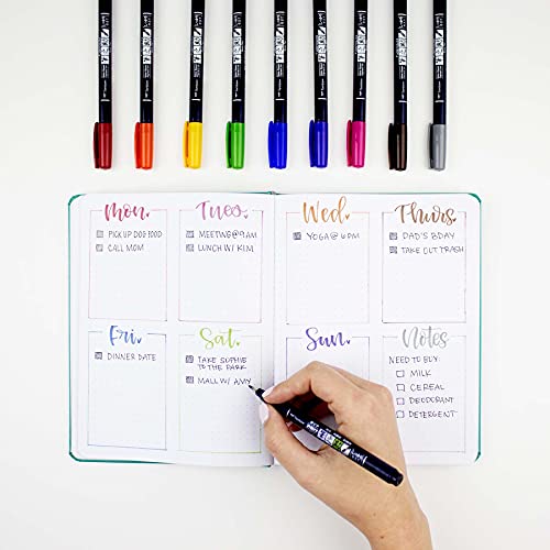 Tombow 56429 Fudenosuke Colors Brush Pens, 10-Pack
